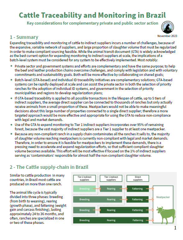Cattle Traceability and Monitoring in Brazil - GTFI
